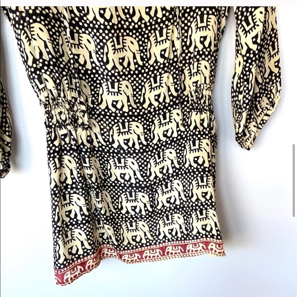 Tolani | Dresses | Tolani Boho Silk Elephant Paisley Tunic Dress | Poshmark